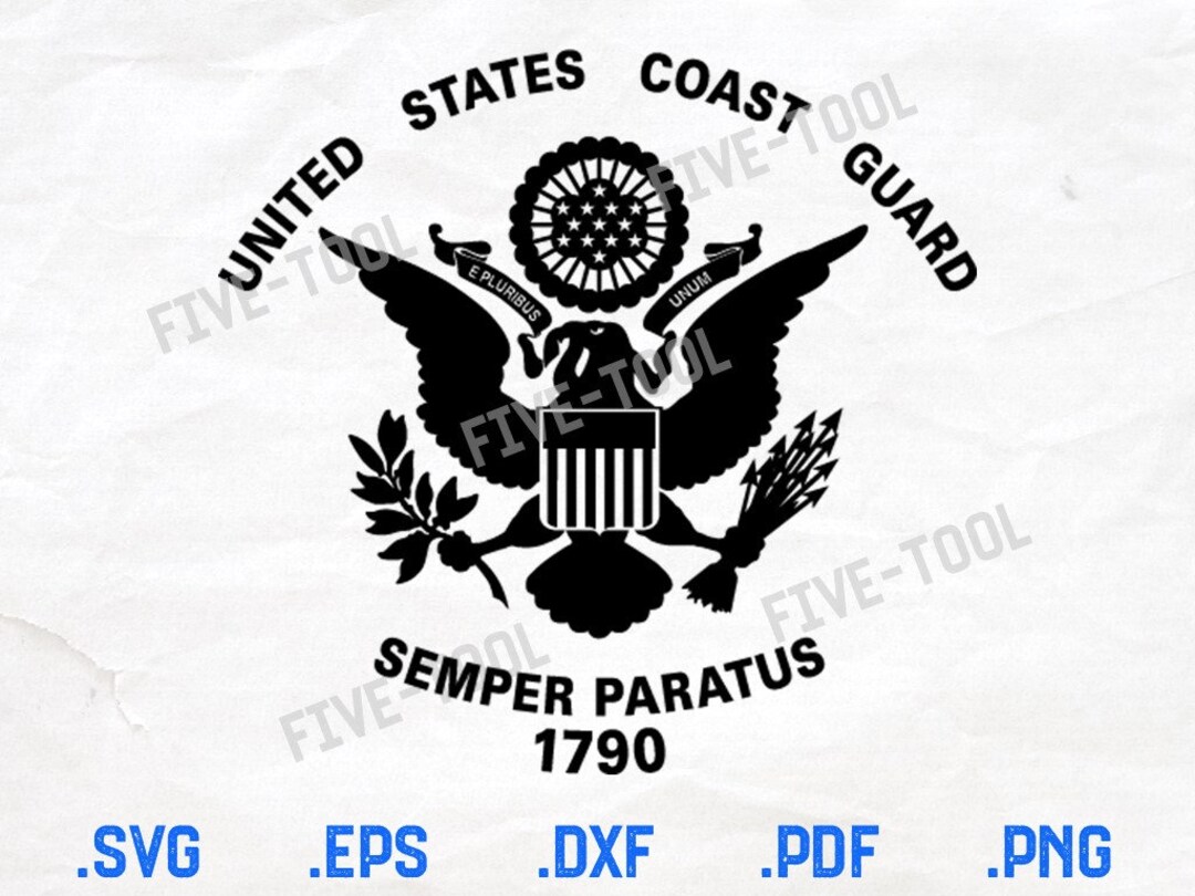 US Coast Guard Vector File - Standard Logo - Coast Guard Flag Digital ...
