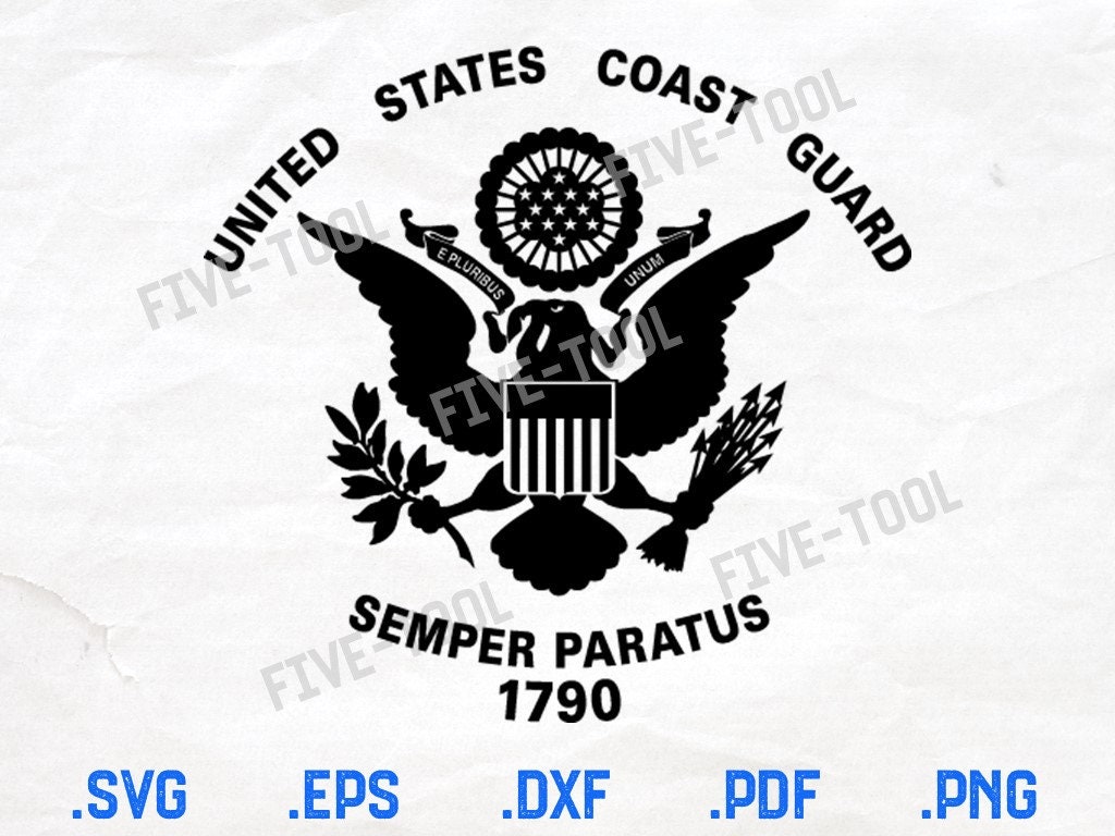 US Coast Guard Vector File - Standard Logo - Coast Guard Flag Digital ...