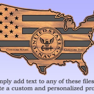 United States Navy Flag Cut Files - USA Map - Svg, Crv, Dxf, Eps, Pdf ...