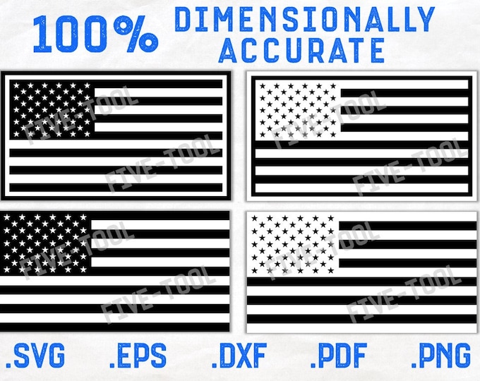 Digital File SVGPDF American Flag in 3 Sizes - Etsy