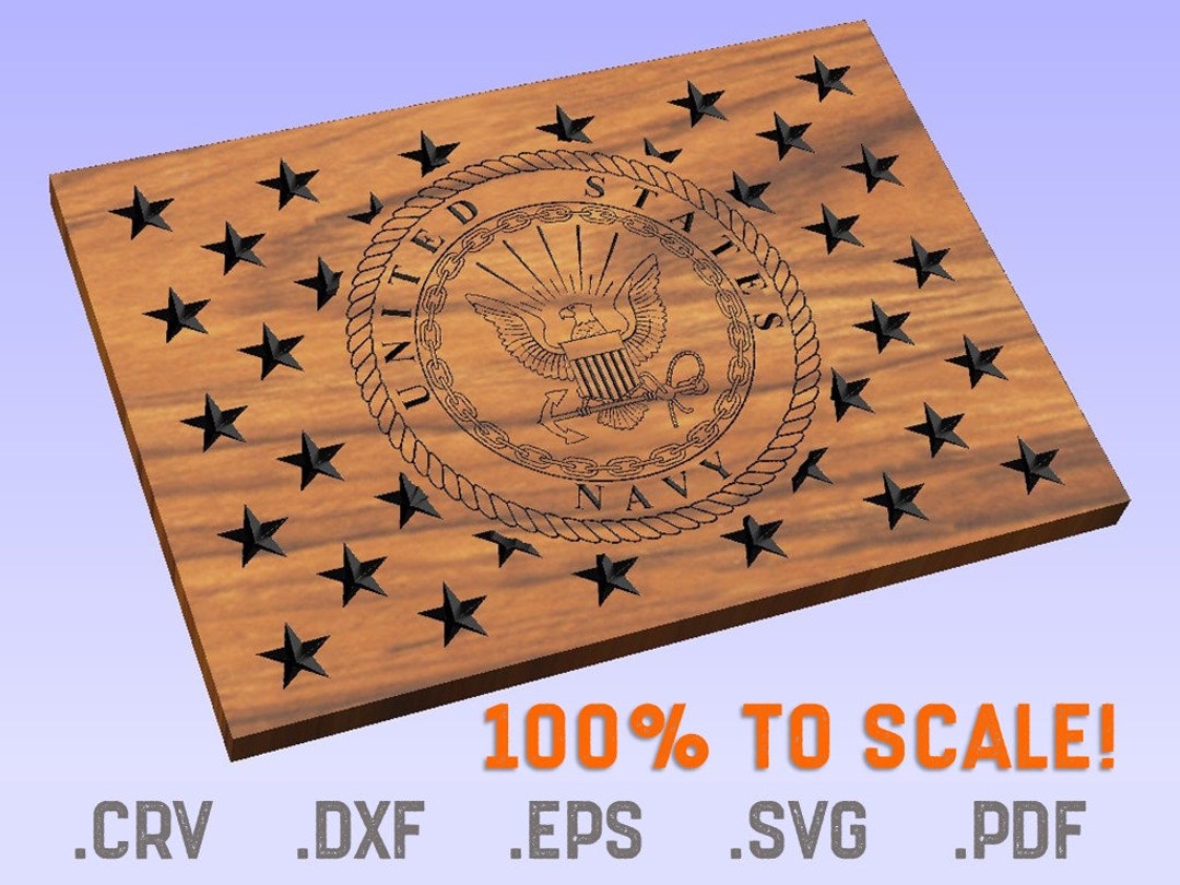 US Navy Emblem in Union - Navy Vector Logo File - Diy CNC Laser Cut ...
