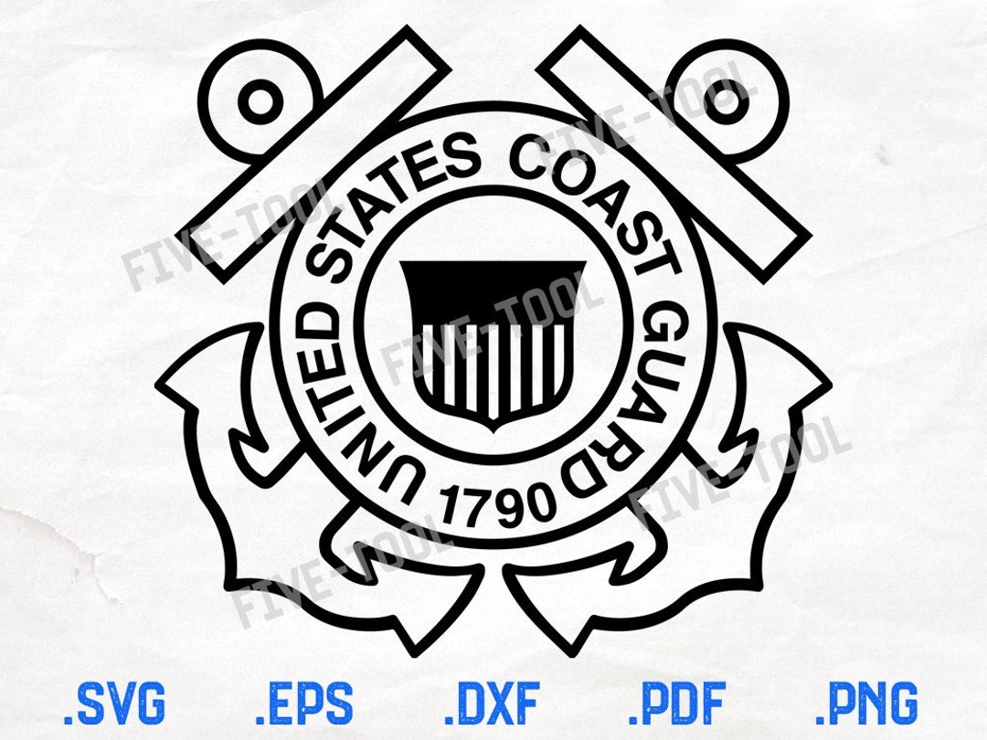 US Coast Guard Vector File - USCG Digital Logo - Svg, Dxf, Eps, Pdf ...
