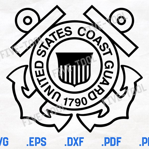 Uscg Emblem Svg File - Etsy