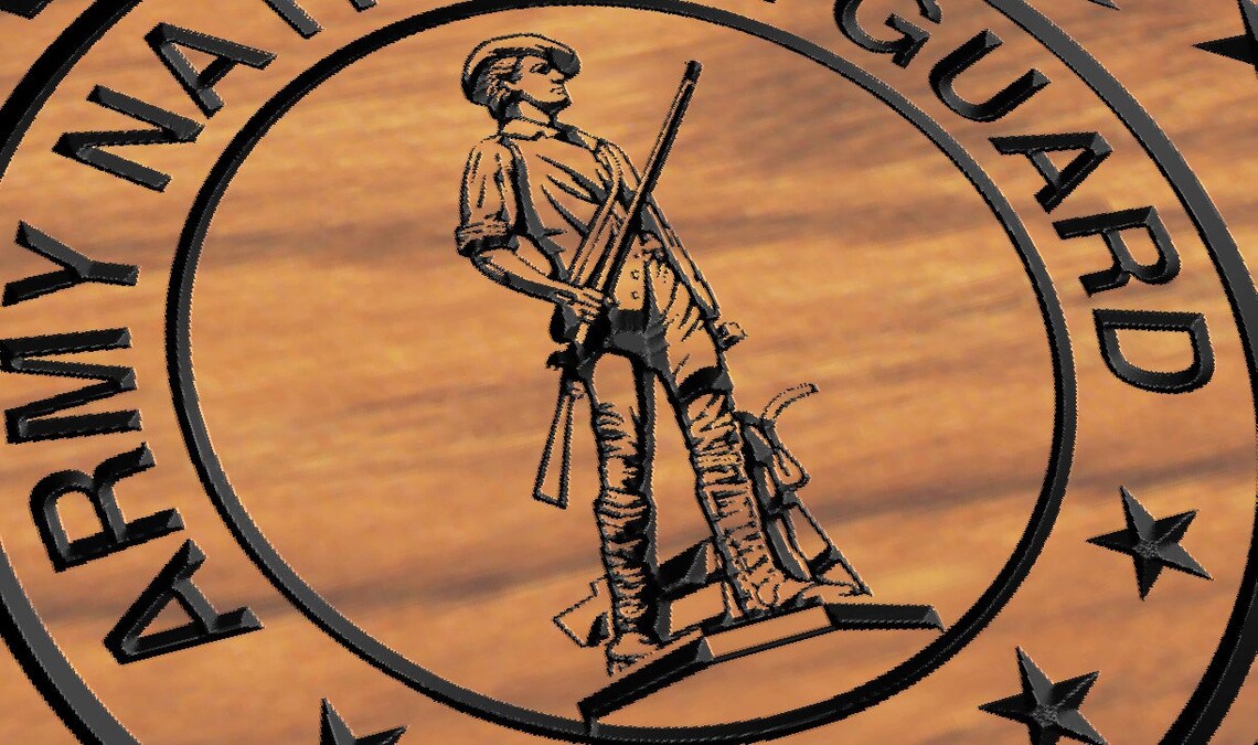 Army National Guard Seal in Union ARNG Vector File | Etsy