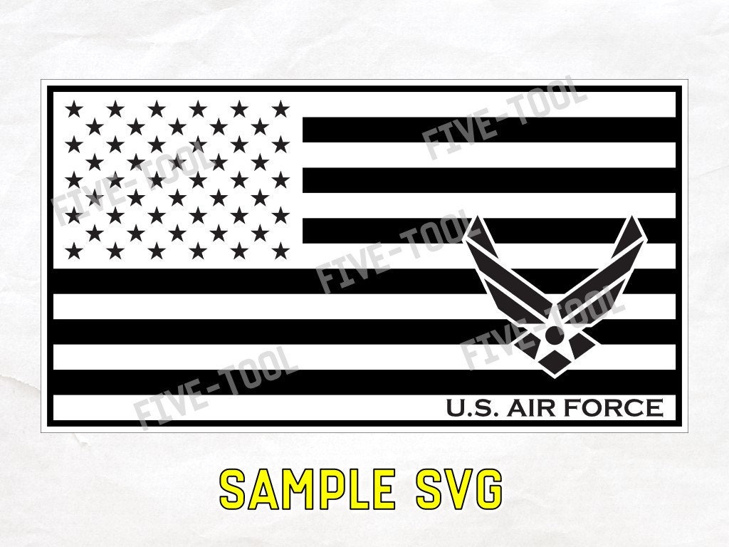 Armed Forces Flag Cut Files - Military Vector Bundle - Vcarve CNC ...