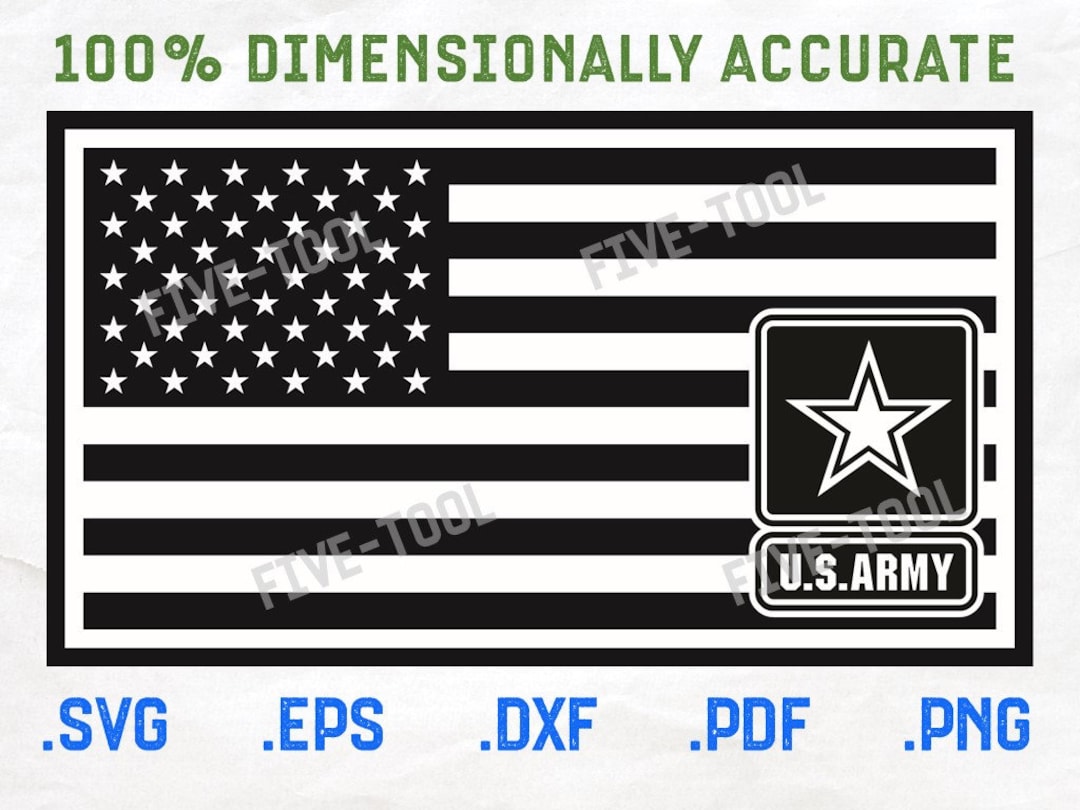 US Army American Flag Vector Files - USA Logo Vector - Svg, Dxf, Eps ...