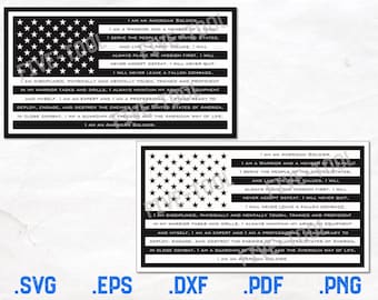 Soldiers Creed Svg! - Etsy