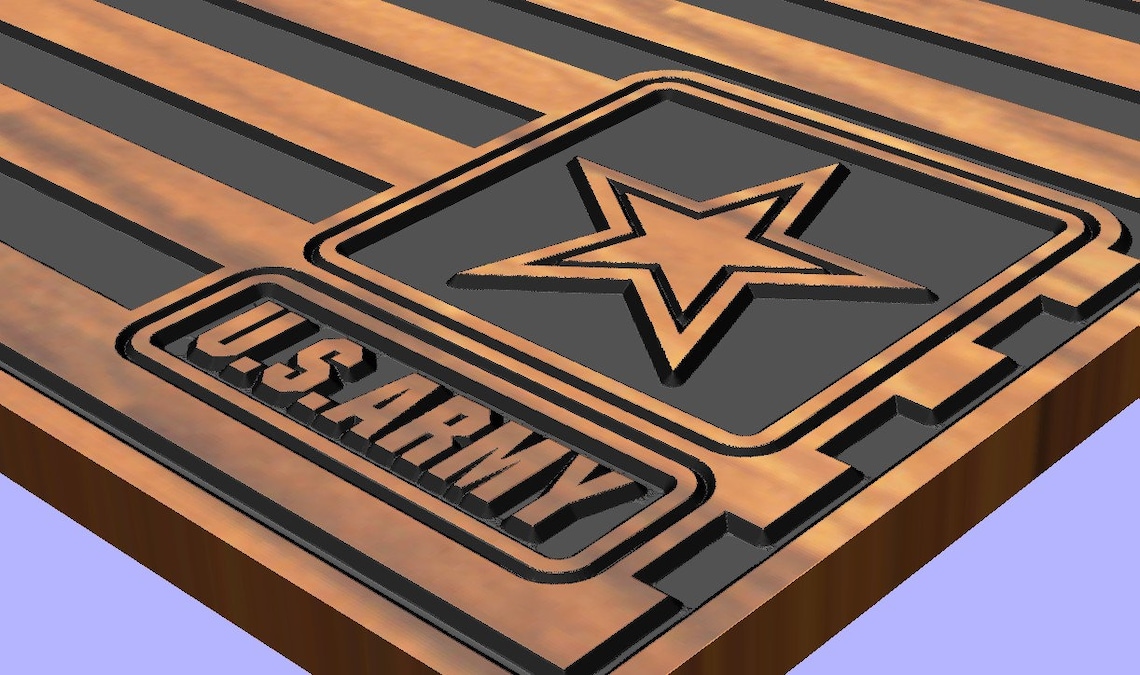 Armed Forces Flag Cut Files - Military Vector Bundle - Vcarve CNC ...