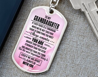 Grandma to Granddaughter Keychain - Etsy