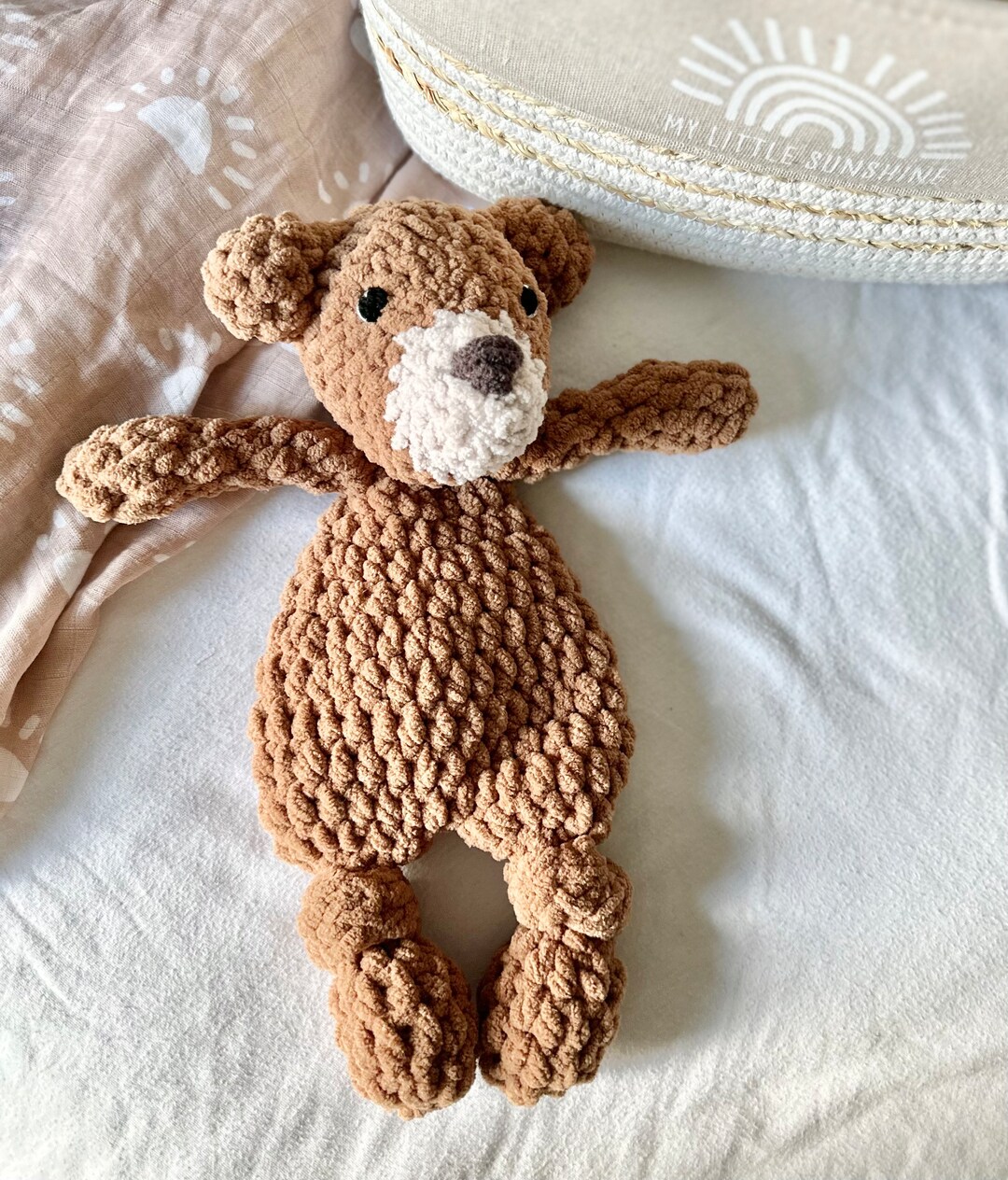 Bear Snuggler/soft Bear Plush/ever Bear Lovey/ Ready to Ship Item - Etsy