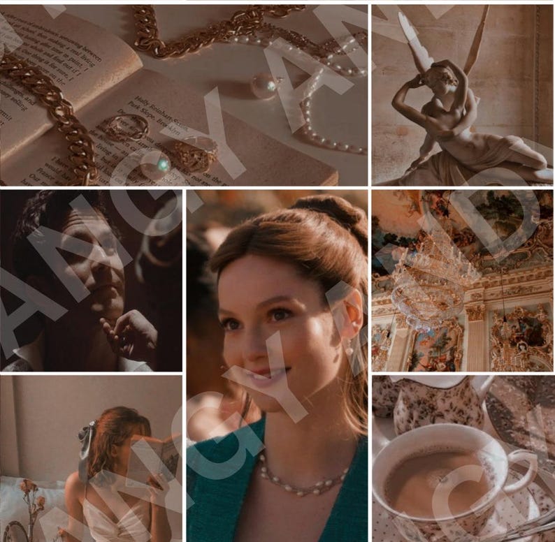 Romantic Academia Regency Photo Collage Kit Royal Core Bridgerton ...