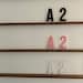 Letter Ledge Set With Acrylic Letter & Number Pack | 40" Letter Ledges ...
