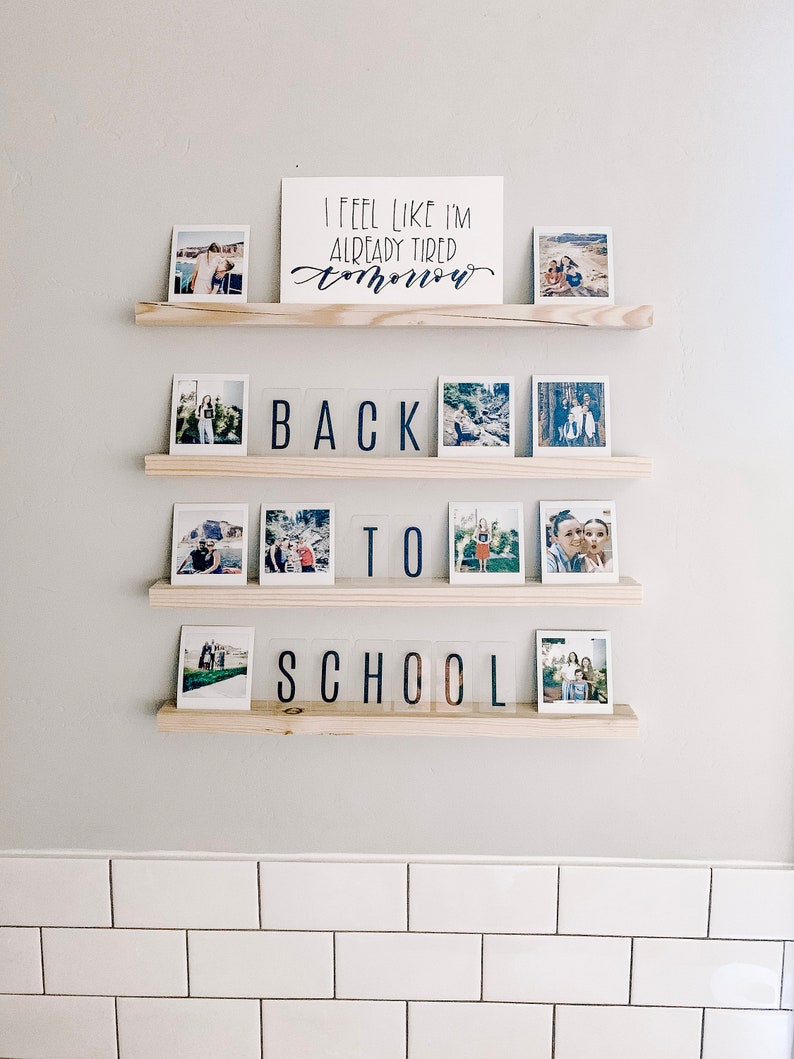 Letter Ledge Set Wooden Ledges With Acrylic Letters - Etsy
