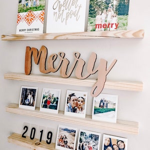 Letter Ledge Set | Wooden Ledges With Acrylic Letters | Statement ...