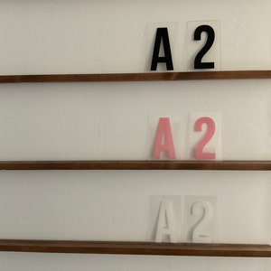 Acrylic Letter Pack | 3x5 Acrylic Letters for 40” Ledges | Letters for ...