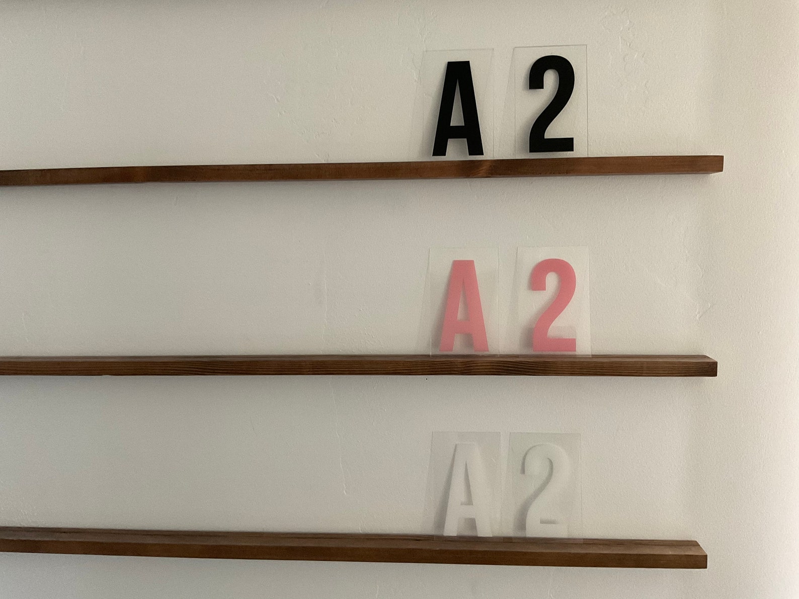 Letter Ledge Set With Acrylic Letter & Number Pack 40 - Etsy