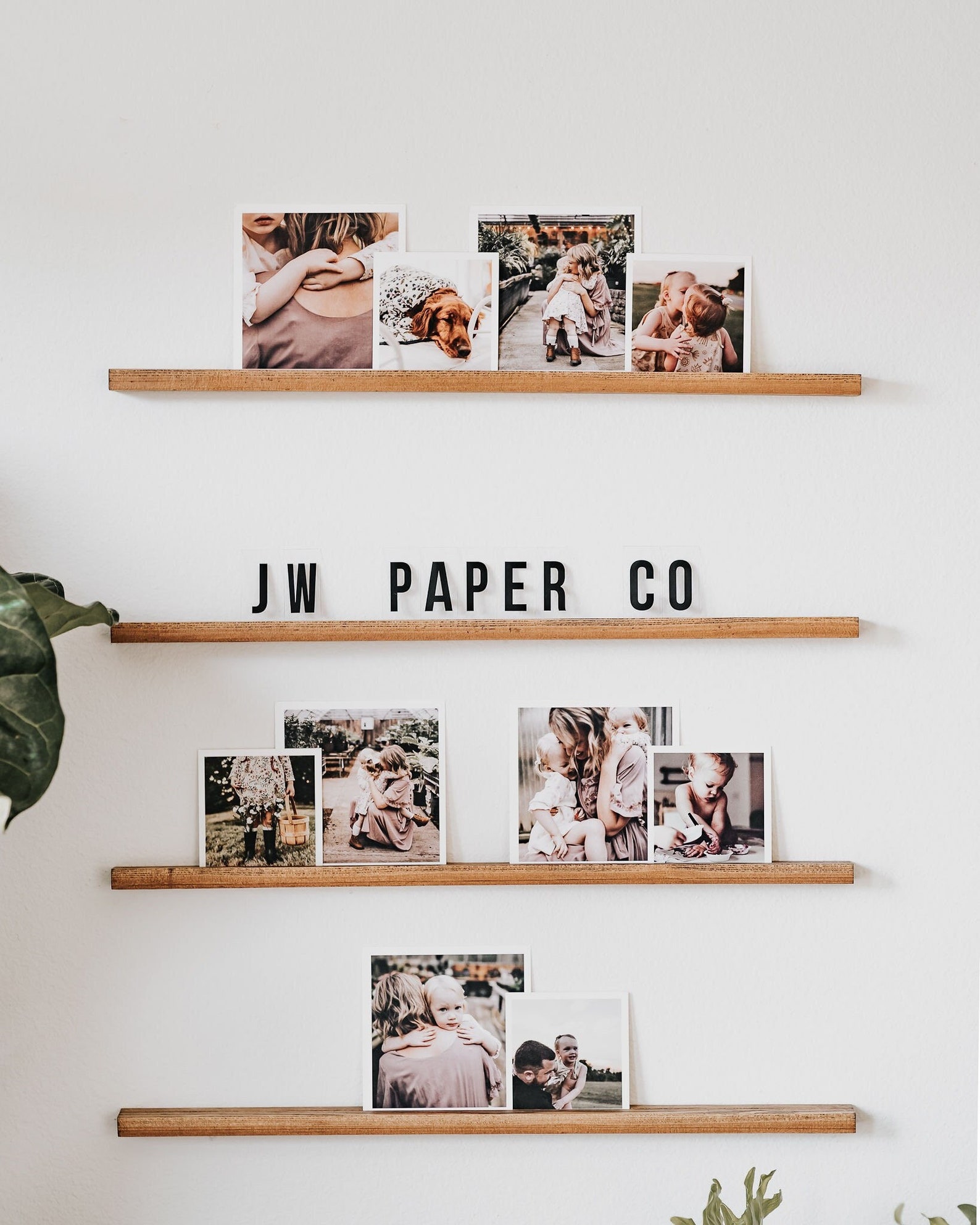 Wood Letter Ledges With Letter Pack | Small Letter Board | Wooden Quote ...