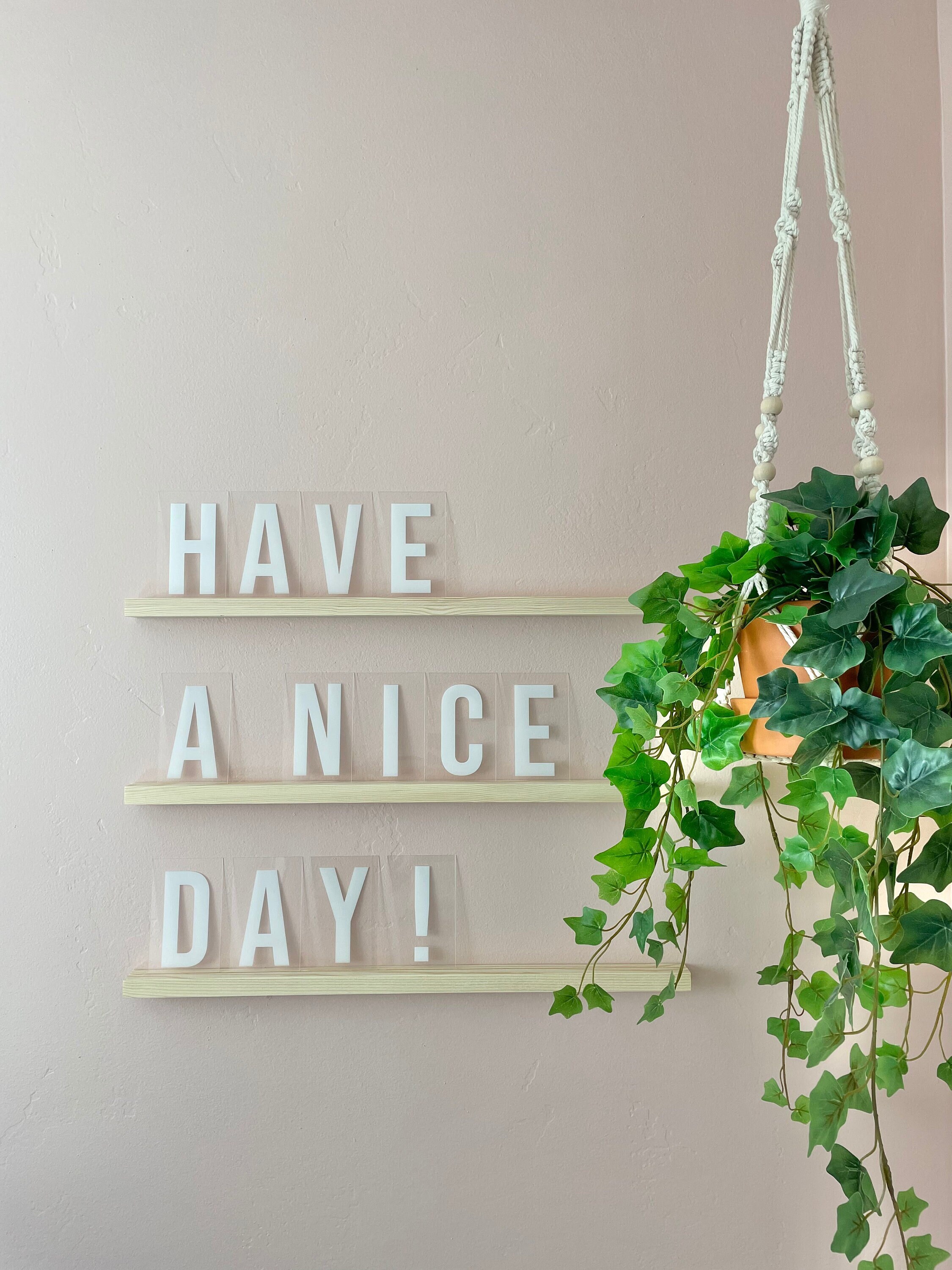 Large Letter Ledge 40 Letter Ledges With Acrylic | Etsy