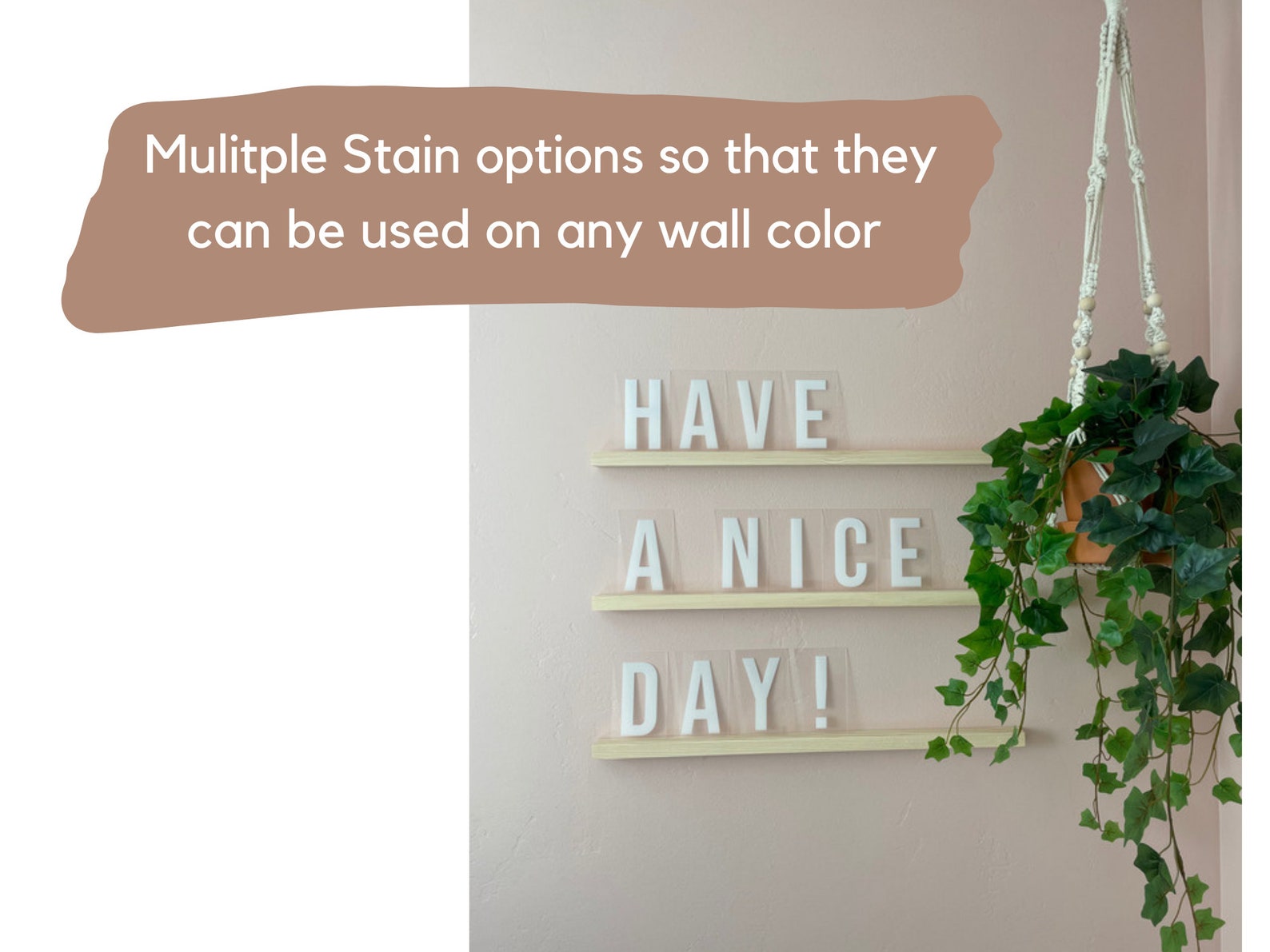 Letter Ledge Set With Acrylic Letter & Number Pack 40 - Etsy