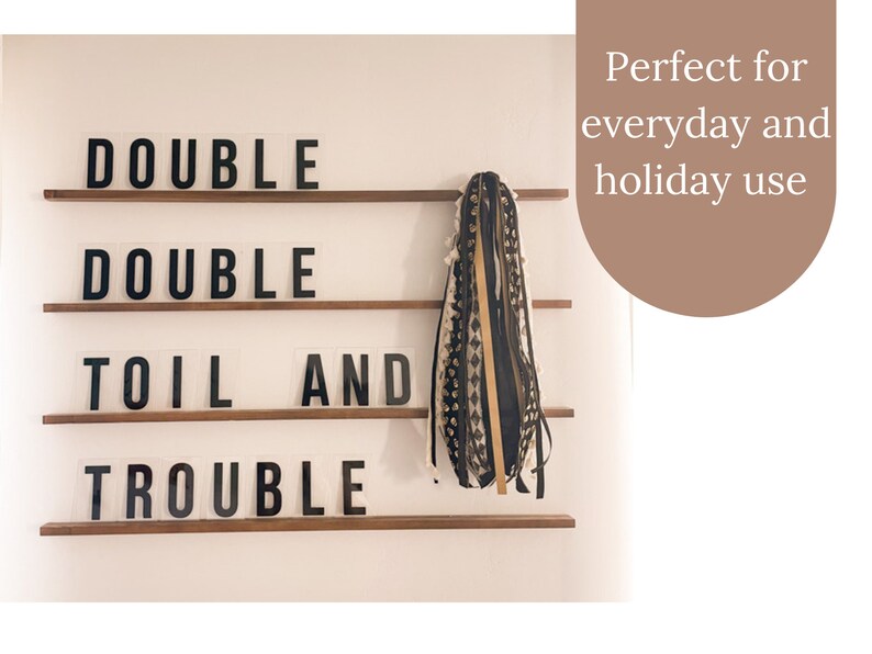 Wood Letter Ledge Set With Acrylic Letters 5 Inch Letters - Etsy