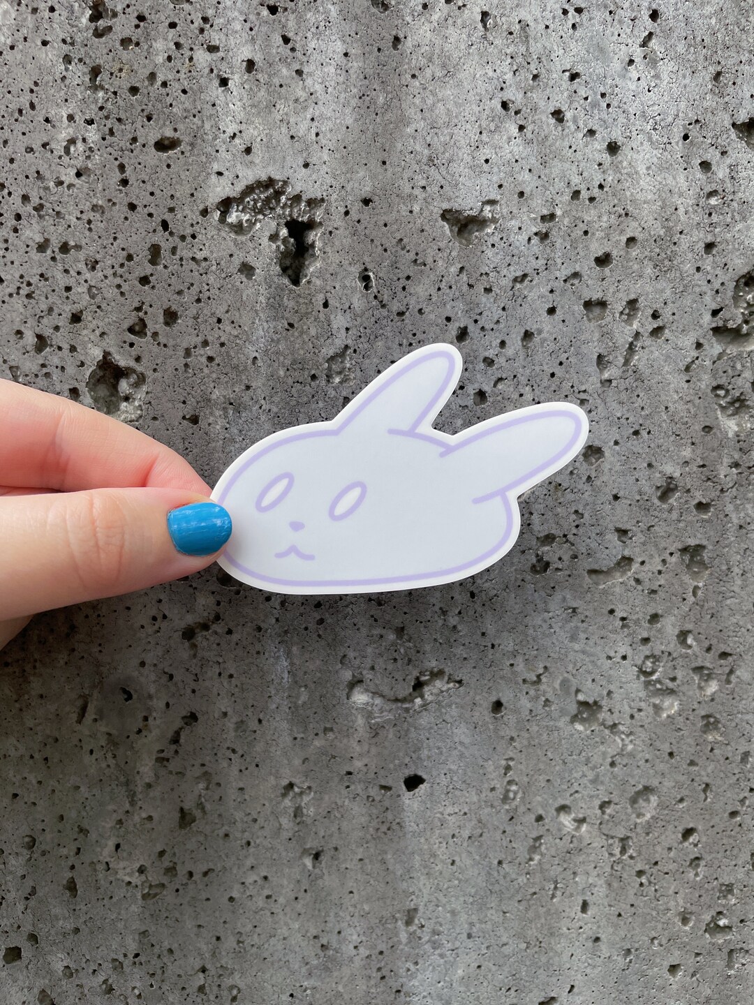 Squishy Bunny Sticker Vinyl Sticker - Etsy