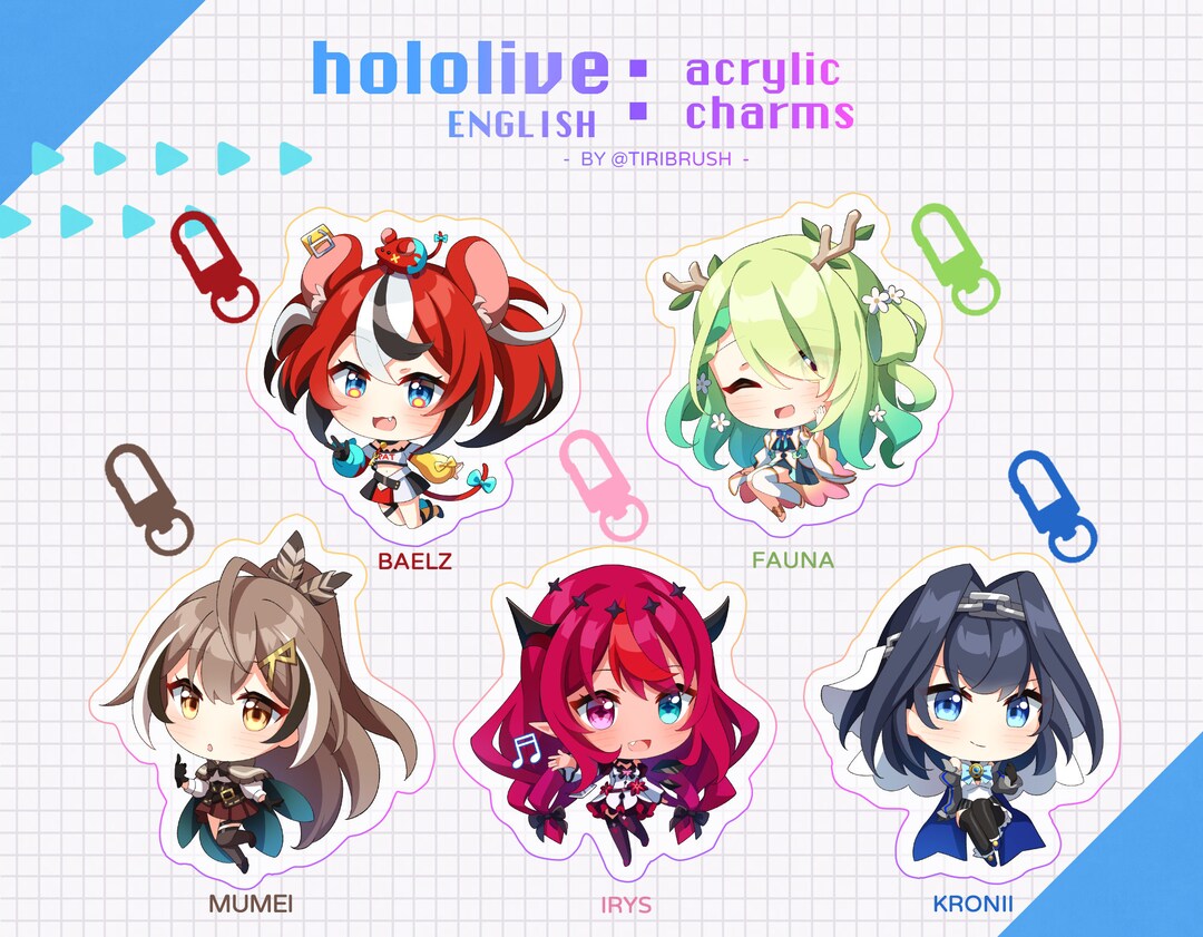Hololive: Council & Hope Acrylic Charms - Etsy