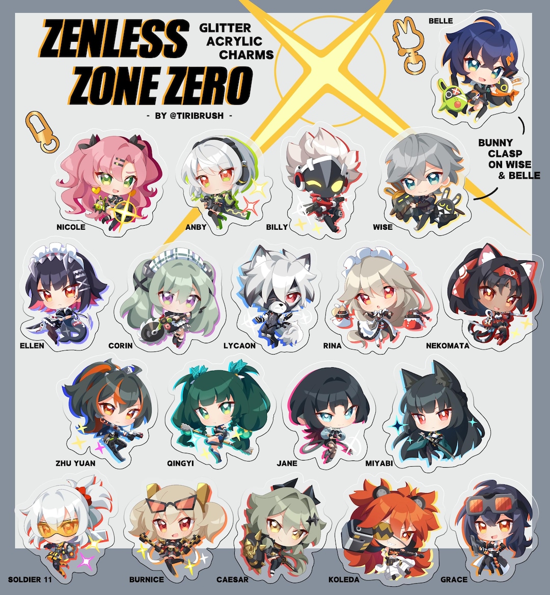 Zenless Zone Zero - Acrylic Charms - Etsy