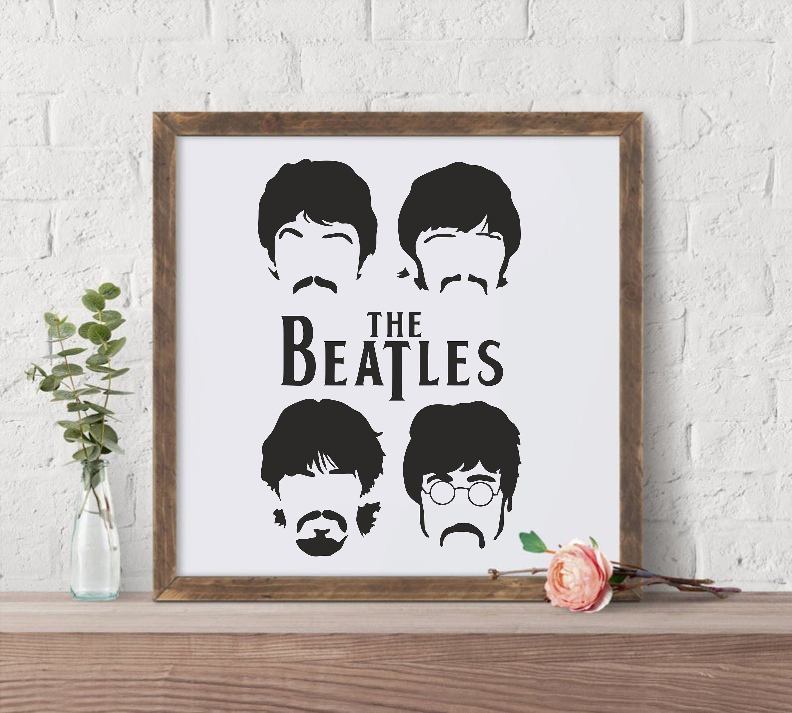 The Beatles Wall Art the Beatles Music SVG Cricut the - Etsy