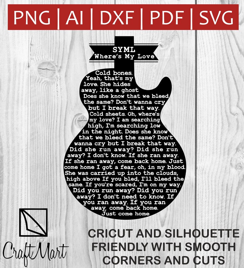 SYML Where's My Love Music Lyrics SVG Cricut Cut | Etsy