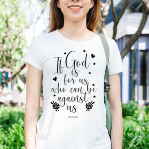If God is for Us Who Can Be Against Us Bible Verse Cricut Cut Files ...