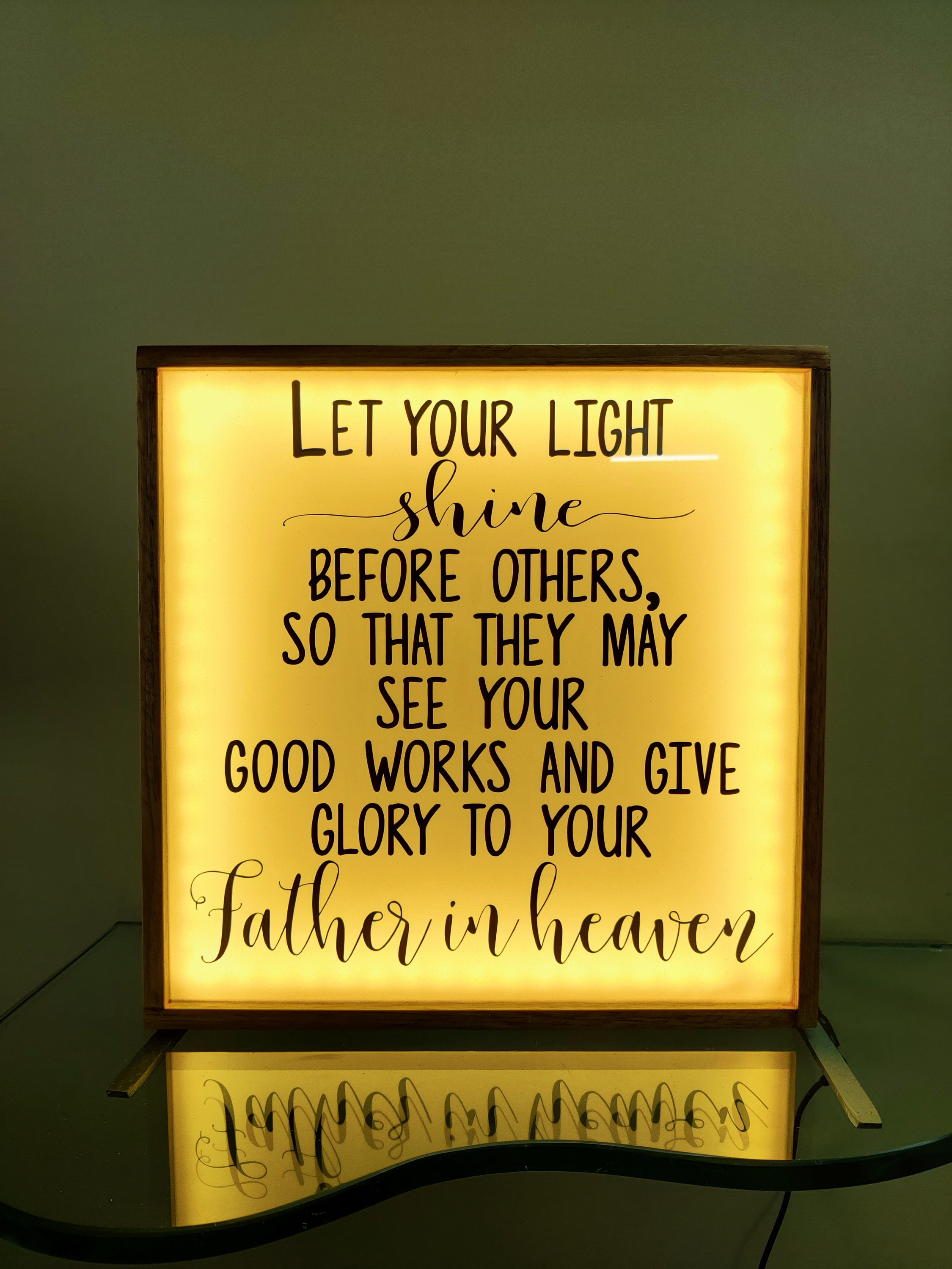 Light box with Custom logo Custom lightbox Perzonalized | Etsy