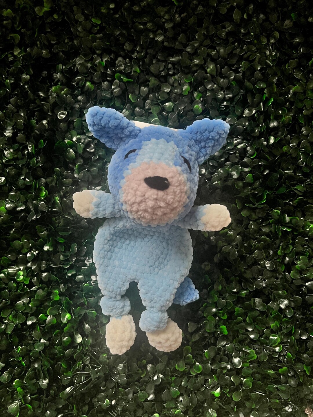 Blue Heeler Plush, Bluey Stuffed Animals, Crochet Bluey Lovey, Crochet ...
