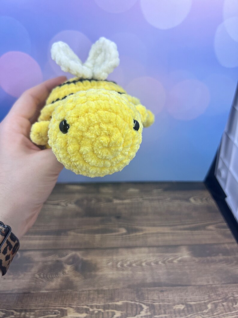Bumble Bee Decor, Crochet Turtle Plushie, Bee Stuffed Animal, Birthday ...