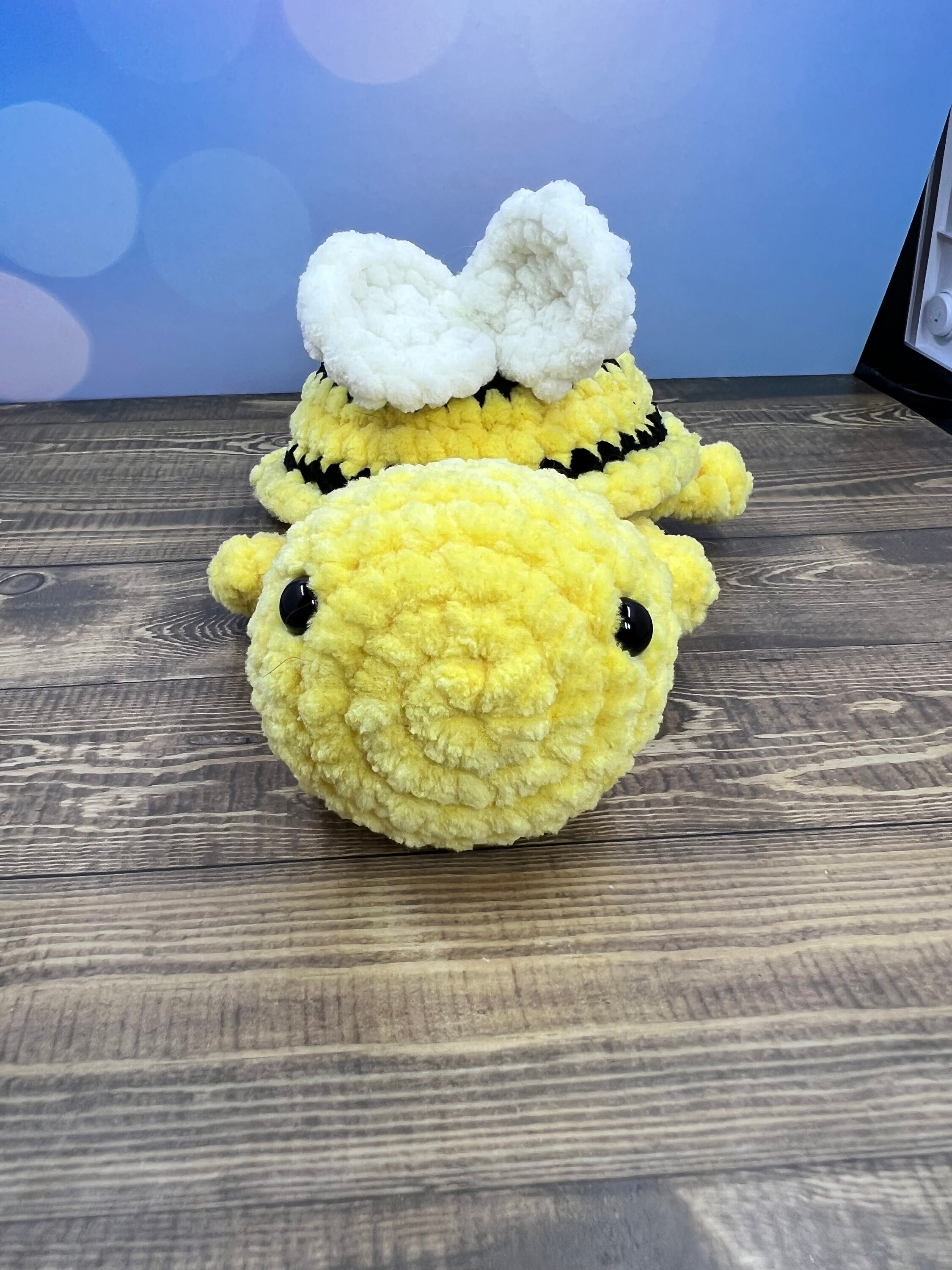 Bumble Bee Decor, Crochet Turtle Plushie, Bee Stuffed Animal, Birthday ...