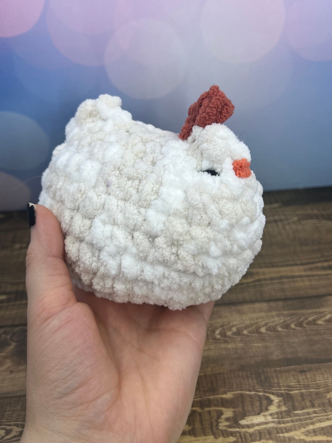 Crochet Chicken, Mabel Chicken Crochet, Plush Chicken, Farmhouse Decor ...