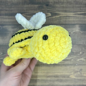 Bumble Bee Decor, Crochet Turtle Plushie, Bee Stuffed Animal, Birthday ...