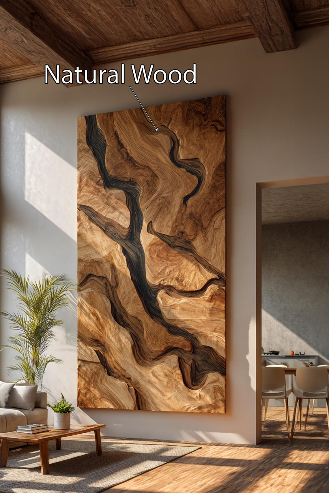 Handcrafted Wall Art Natural Wood Art Farmhouse Wall Art Panel Rustic ...