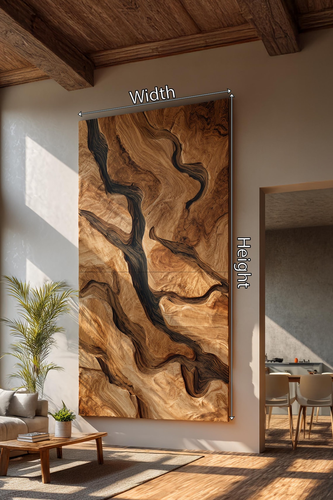 Handcrafted Wall Art Natural Wood Art Farmhouse Wall Art Panel Rustic ...