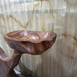 Farmhouse Solid Wood Vessel Sink Handmade Wood Wash Basin Rustic ...