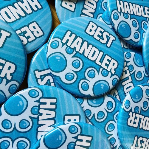 Best Handler 58mm Pin Badgefursuit Cosplay Handling Friends | Etsy