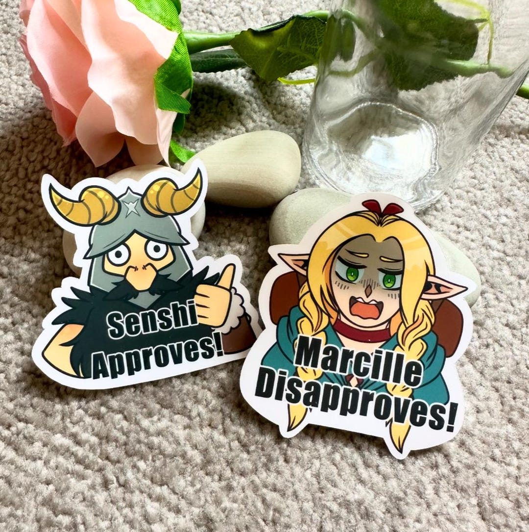 Dungeon Meshi Delicious in Dungeon Marcille Senshi Approval Vinyl ...
