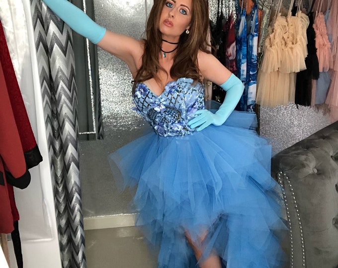 Sequin Embellished Mullet Tulle Prom Dress - Etsy