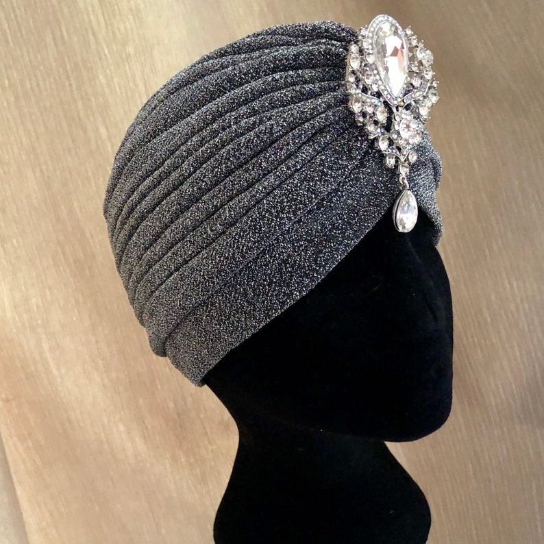 Lurex Jewel Turban - Etsy