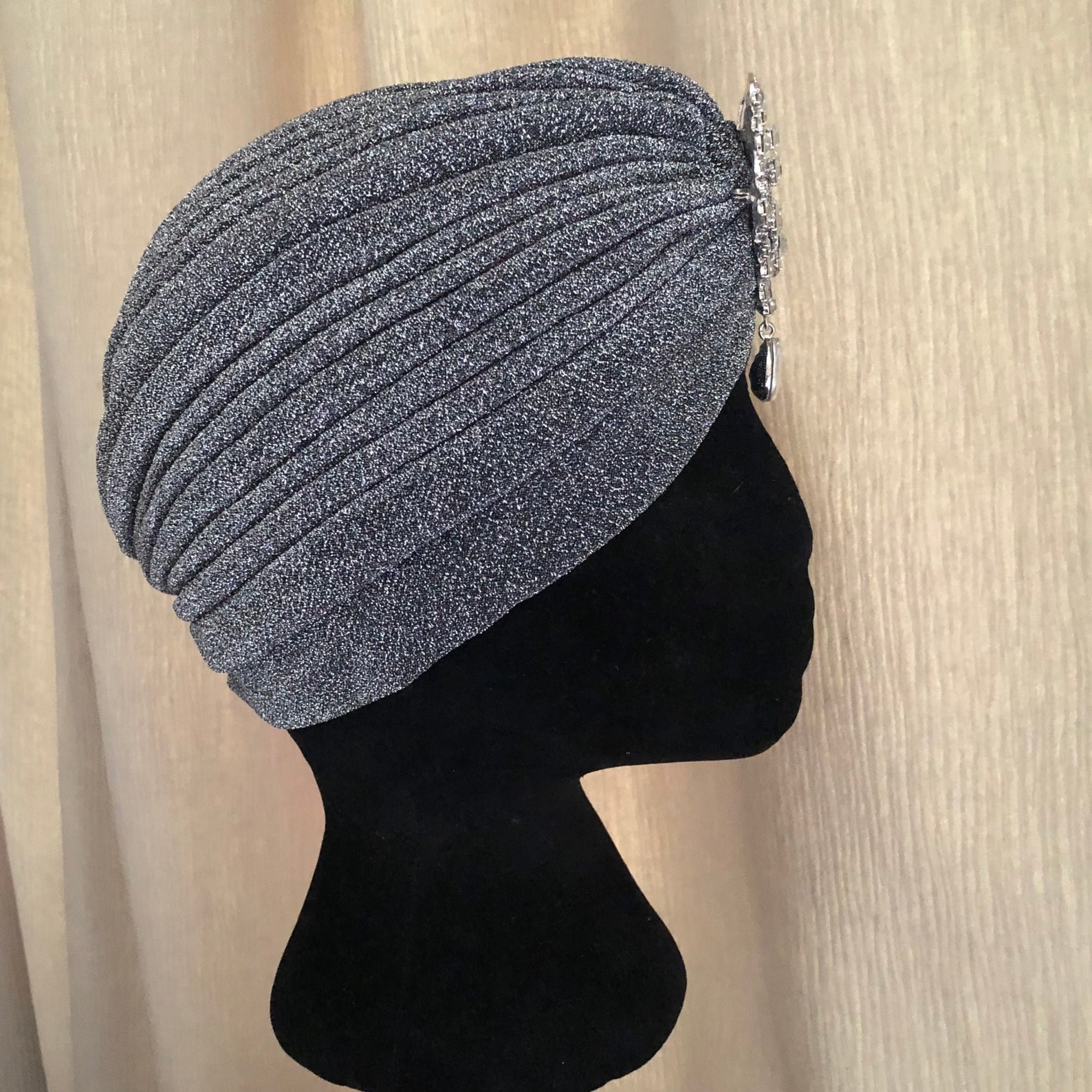 Lurex Jewel Turban | Etsy