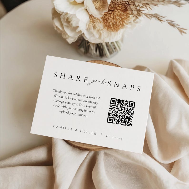 Qr Code Cards to Share Photos, Share Your Shots QR Business Card ...