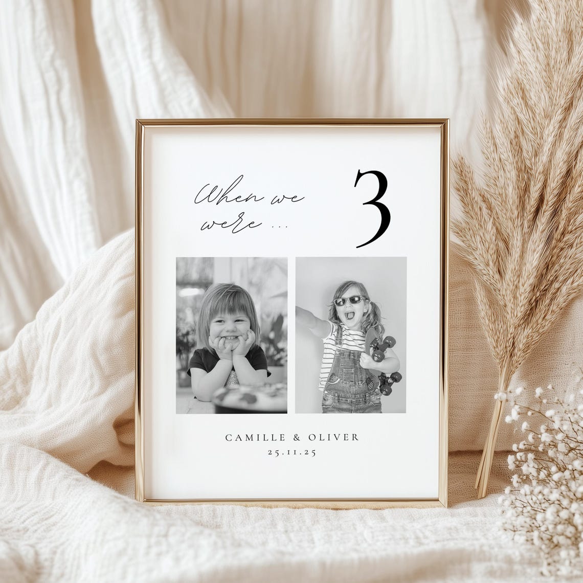 Kids Photo Table Numbers Wedding, Wedding Table Numbers With Baby ...