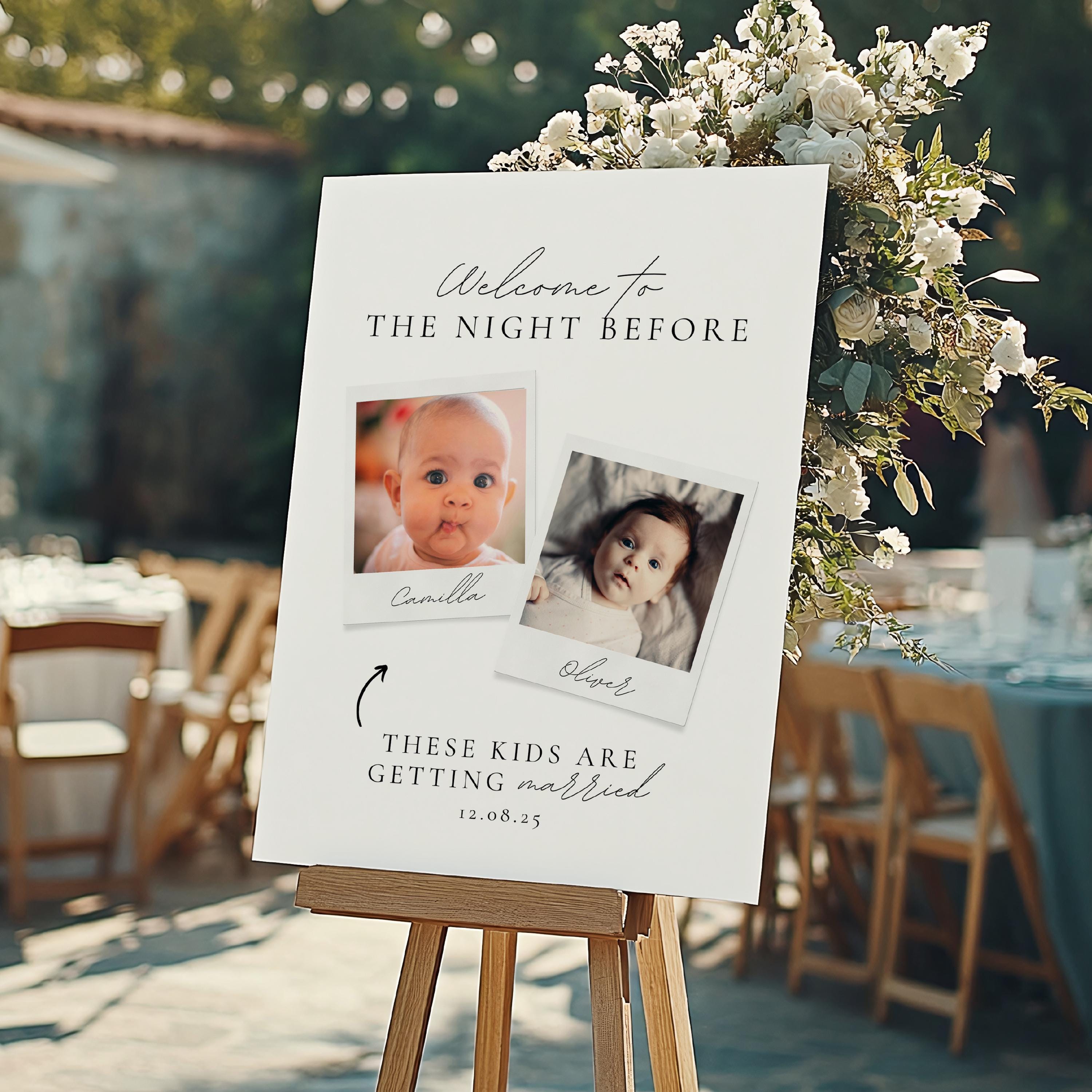 These Kids Are Getting Married Sign, the Night Before Signage, Wedding ...