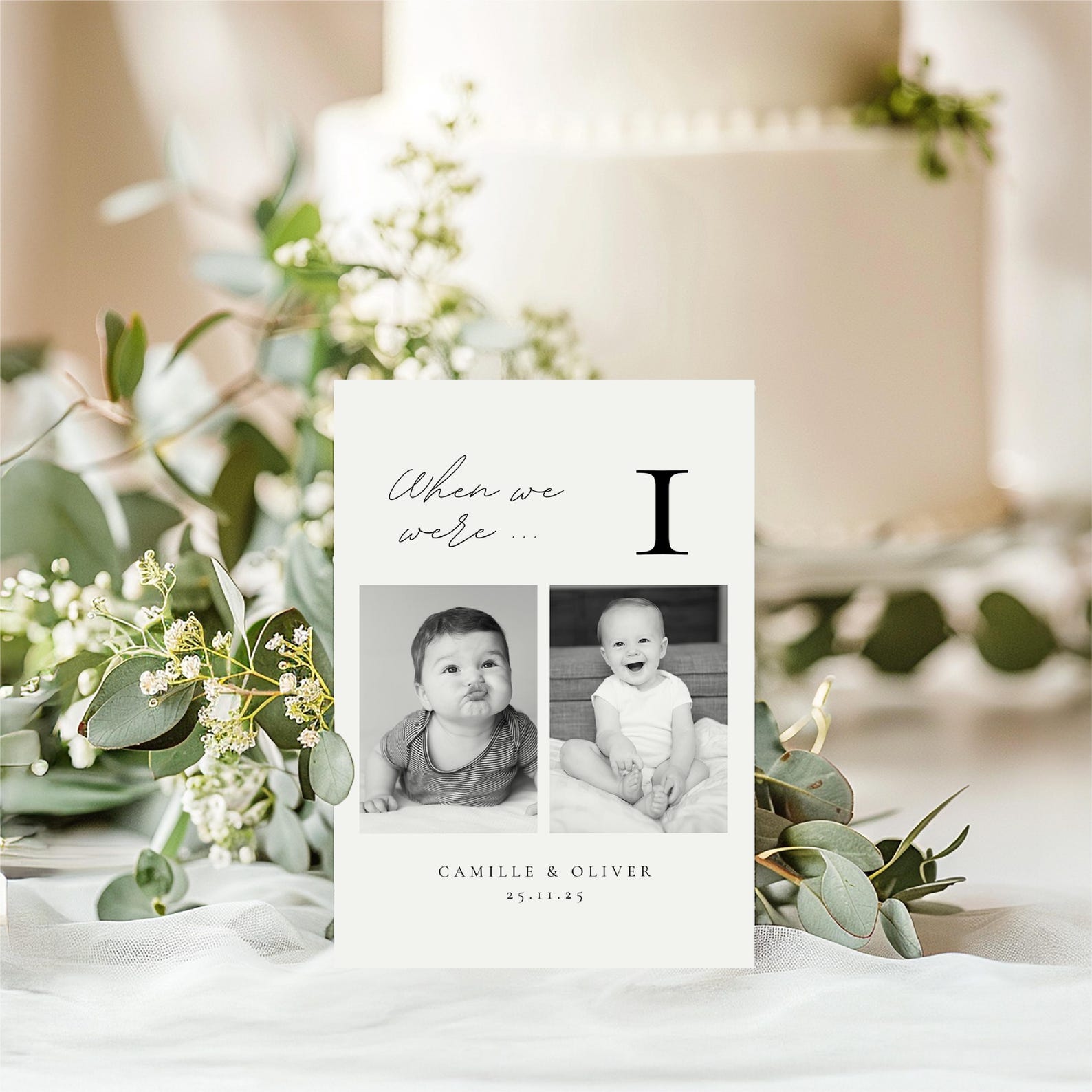 Kids Photo Table Numbers Wedding, Wedding Table Numbers With Baby ...