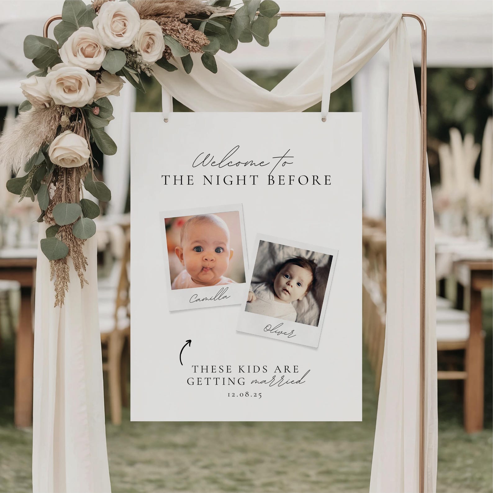 These Kids Are Getting Married Sign, the Night Before Signage, Wedding ...