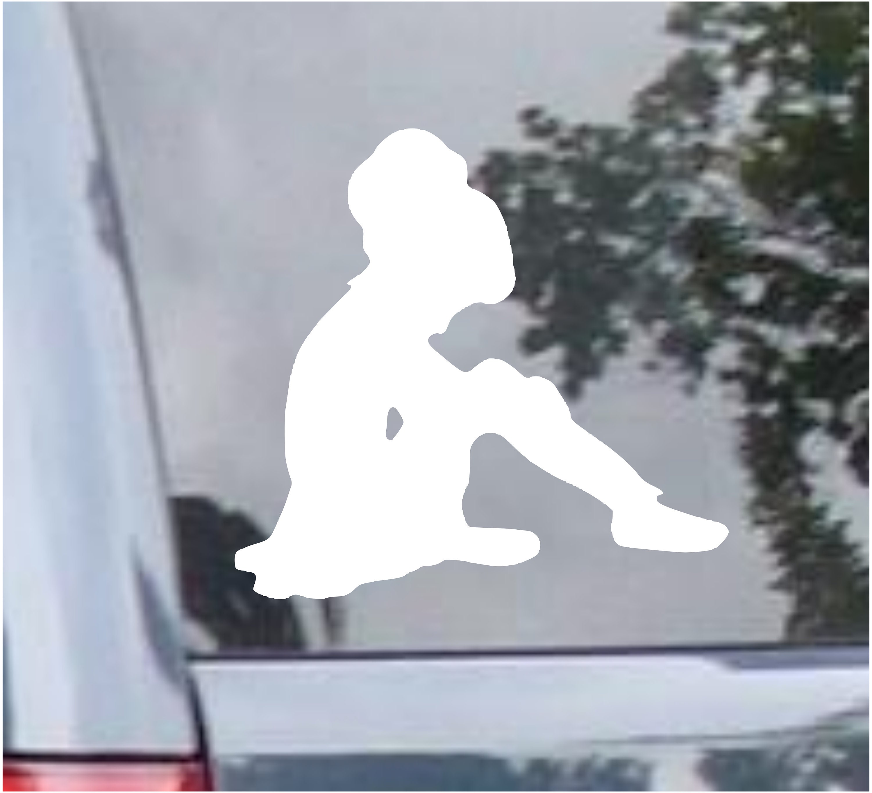 Ballerina Dancer, Ballet Girl, Sitting Ballerina Car Window Sticker ...